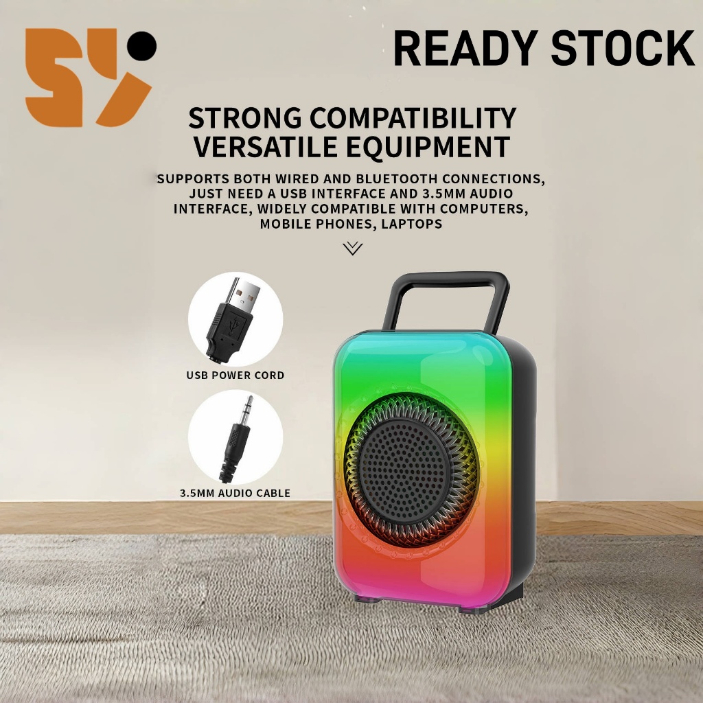 Jual 【COD】GREATNICE GTS-1867 Lampu api RGB portabel luar ruangan speaker Bluetooth nirkabel 3 ...