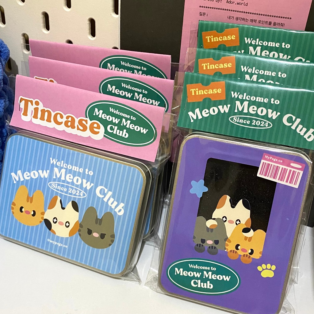 Jual MYPAGE Meow Meow Club Tin Case / Kotak Kaleng Trinkets Aksesoris ...