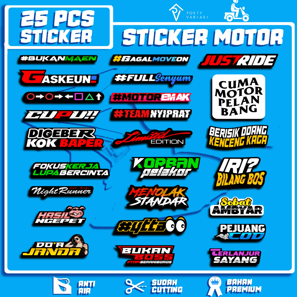 Jual Stiker Pack Motor Racing PSKNMTC TEAM AROGAN PROSTREET PASUKANGOIB ...