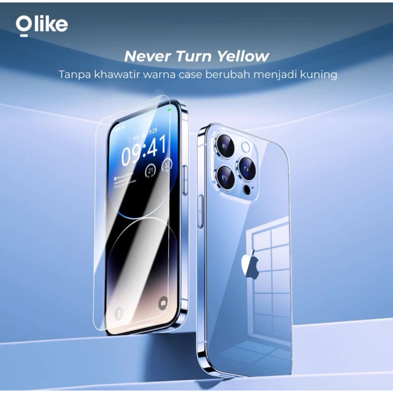 Jual OLIKE CASE CLEAR APPLE IPHONE 13 14 PRO MAX CASING BENING ...
