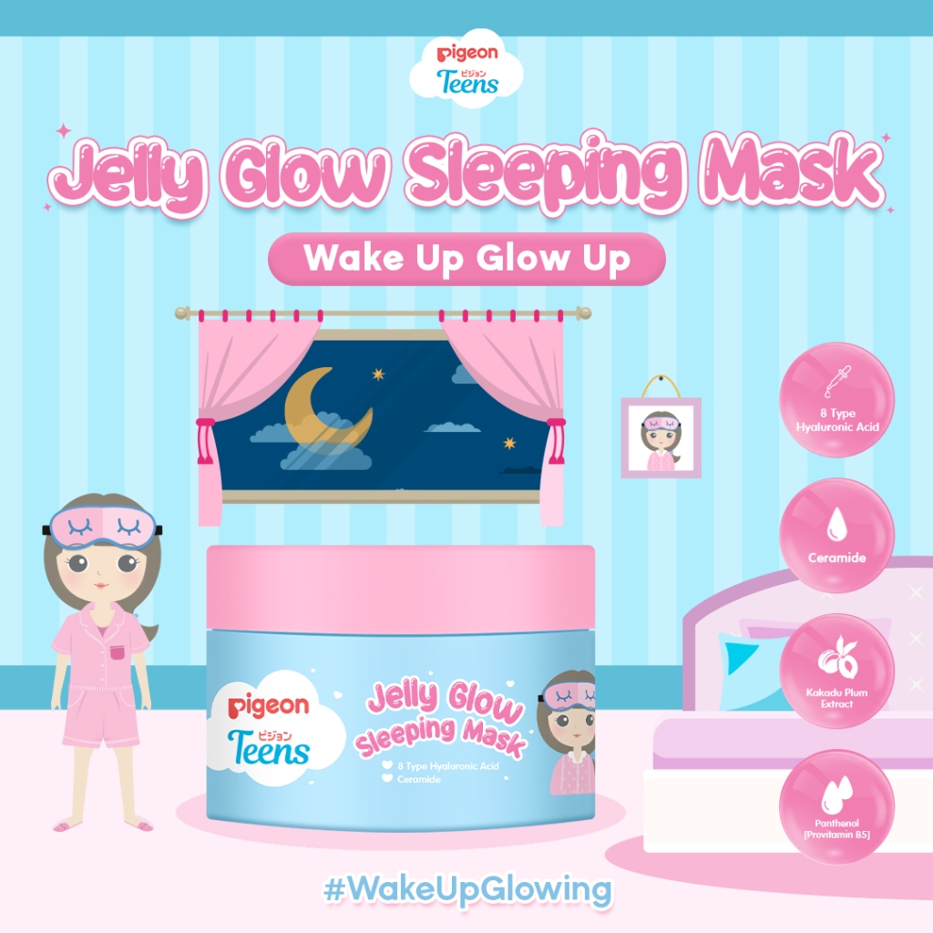 Jual Pigeon Teens Jelly Glow Sleeping Mask 30G | Shopee Indonesia
