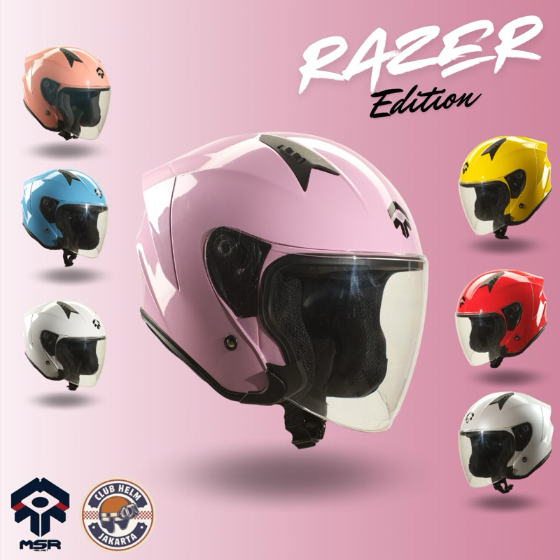Jual Helm Dewasa SNI RAZER Unisex Cowo Cewe Spoiler Polos Mix Filano ...