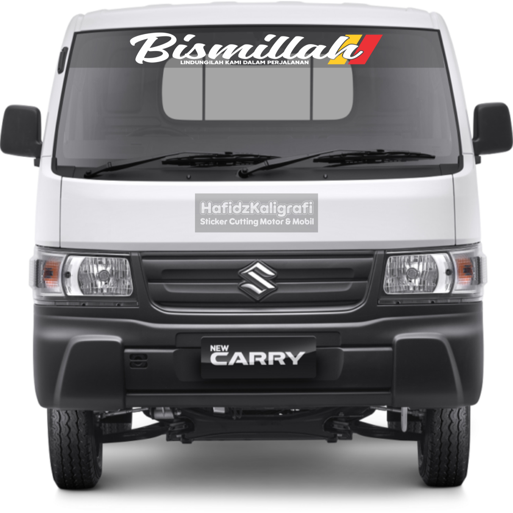 Jual Stiker Truk Cutting Bismillah Sticker Mobil Bismillah Latin kaca ...
