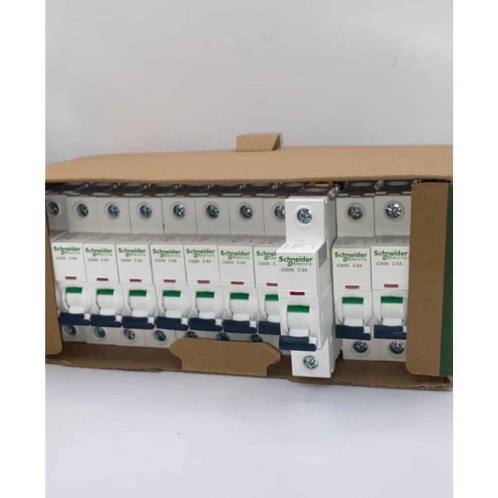 Jual MCB SCHNEIDER IC60N 1P 6A 1phase 6kA A9F74106 MINIATUR CIRCUIT BREAKER 1Pole 1 Phase 1 P ...