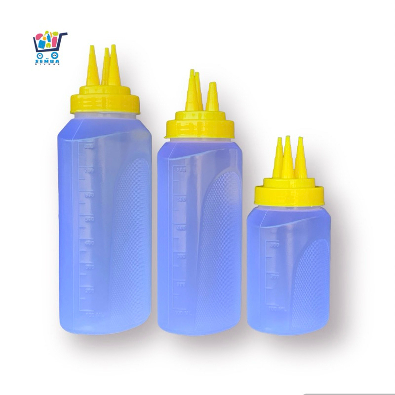 Jual Botol Saus Plastik Mayonaise 350ml 600ml 800ml TAKUMA Merah-Kuning ...