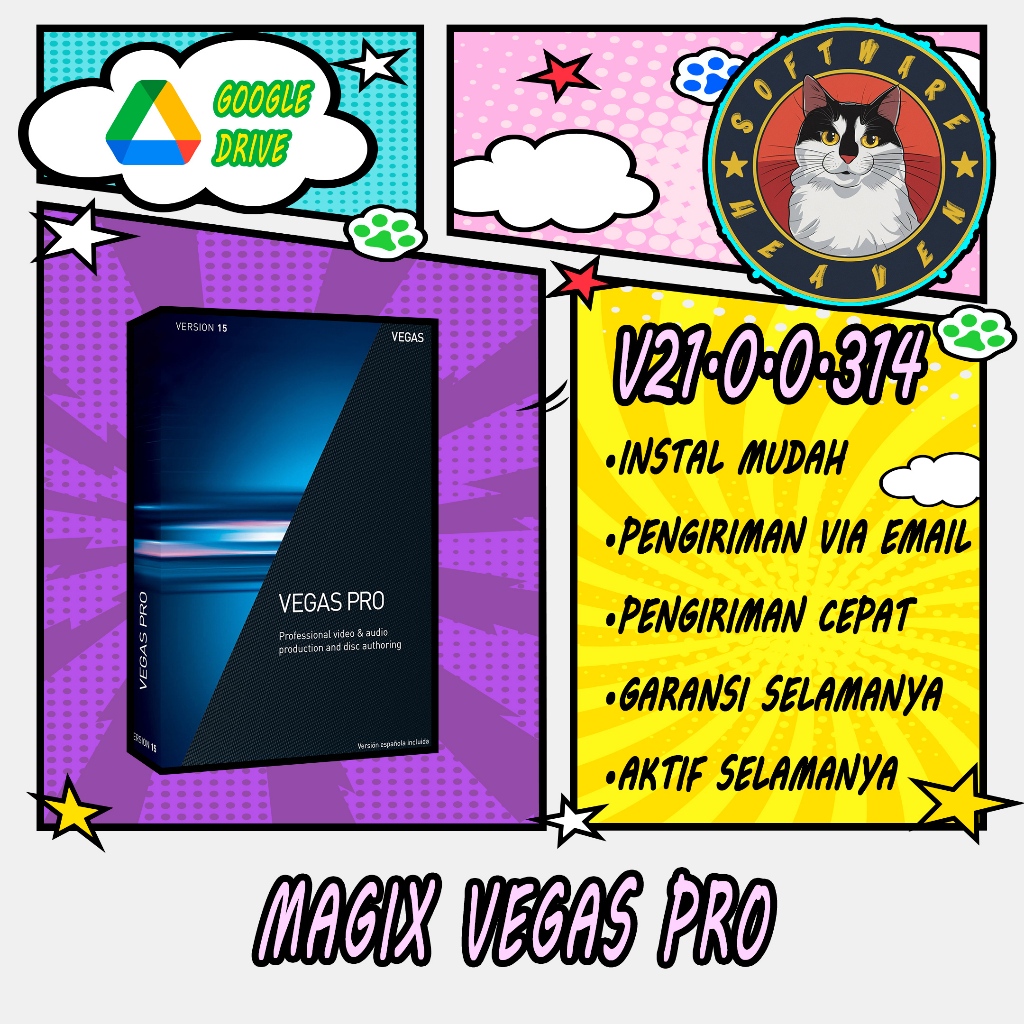 Jual Magix Vegas Pro 21 - Include Mocha Vegas & Magix Vegas Deep ...