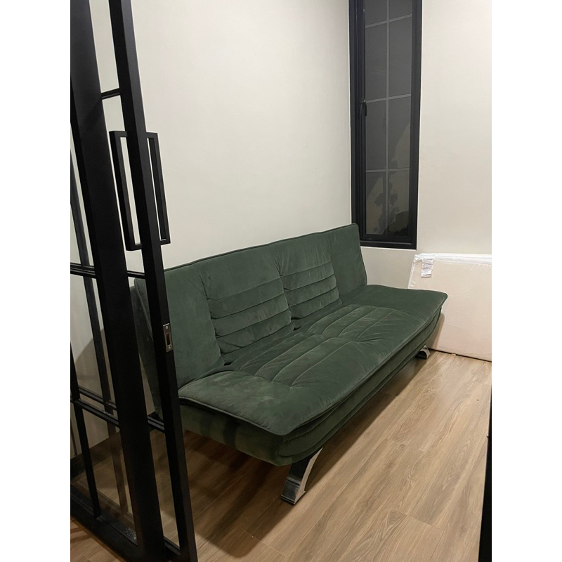 Jual Informa neo faith sofa bed fabric - hijau preloved | Shopee Indonesia