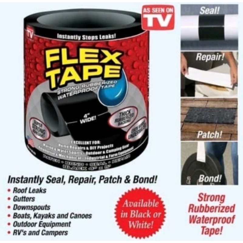 Jual FLEX TAPE Duct Tape Insulation Gutter Pipe Patch Adhesive Roof ...