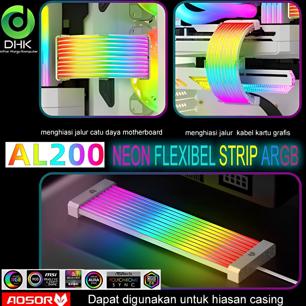 Jual Paling Sesuai COOLMOON Aosor AL2 Neon Strip ARGB Sinkron | Shopee Indonesia
