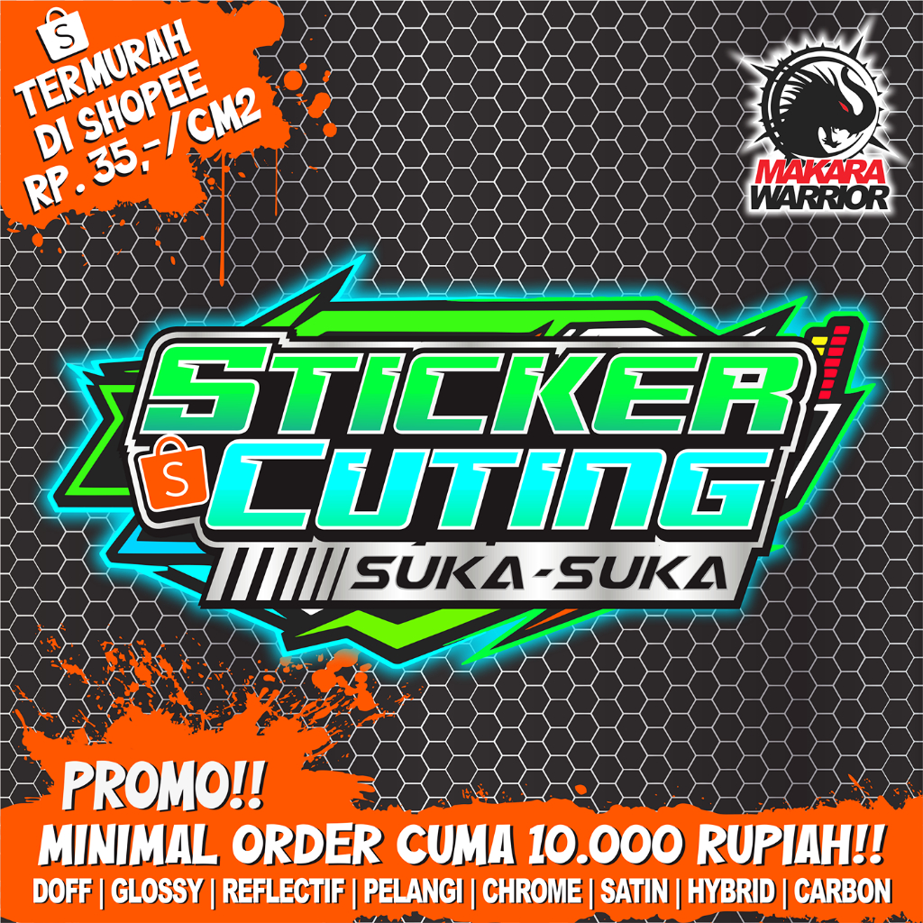 Jual Custom sticker cutting suka suka saja | Shopee Indonesia