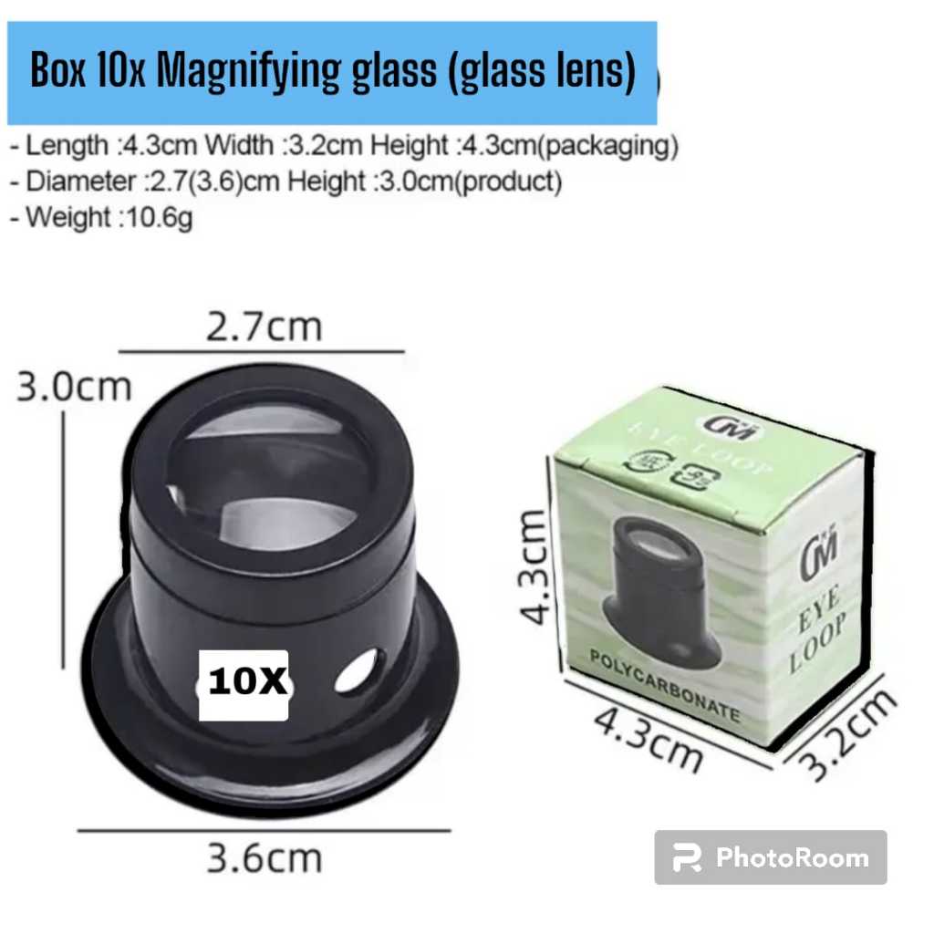 Jual Eye loop kaca pembesar 10X alat servis serba guna | Shopee Indonesia
