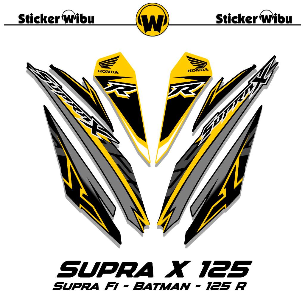 Jual STRIPING SUPRA X 125 R NEW MOTIF X40/ STIKER SUPRA X 125 FI ...