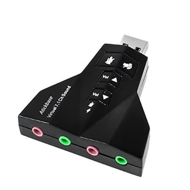 Jual USB Sound Card 71 External Aux Splitter Cabang 2 Spliter Soundcard ...