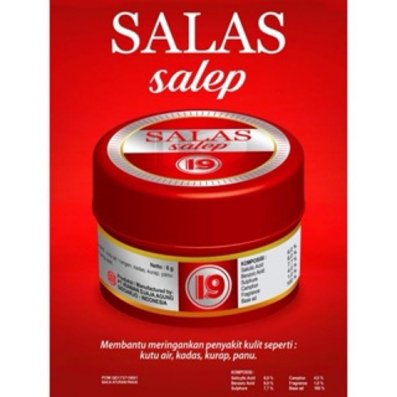 Jual SALAS Salep Cap 19 -Salep Panu/Kadas/Kurap/Penyakit Kulit | Shopee ...