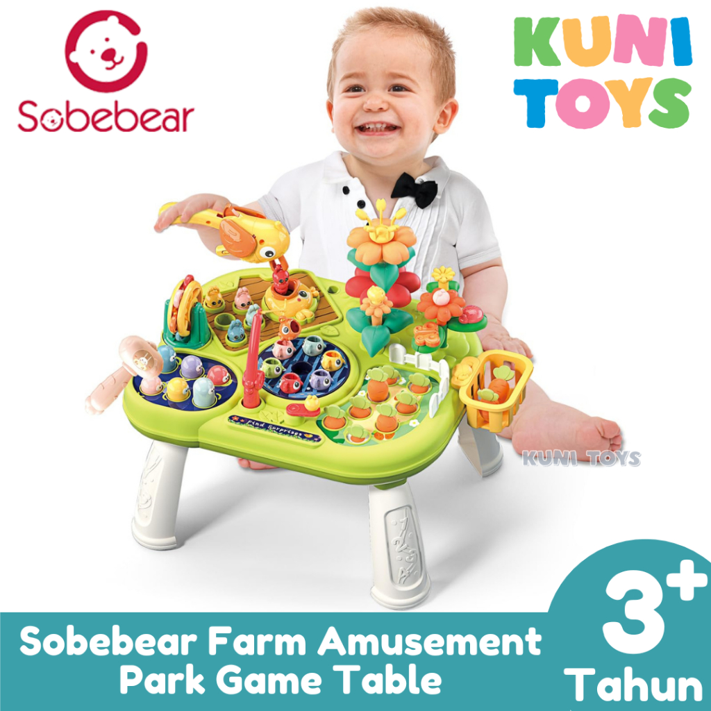 Jual Sobebear Farm Amusement Park Game Table Mainan Edukasi Montessori ...
