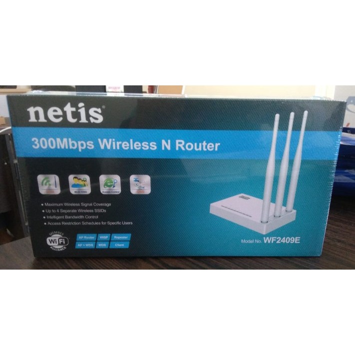 Jual NETIS WF2409 150MBPS WIRELESS ROUTER REPEATER CLIENT ACCESS POINT WIFI | Shopee Indonesia