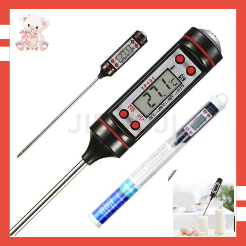Jual Termometer Makanan Pengukur Suhu Daging Kopi Susu Air Termometer ...