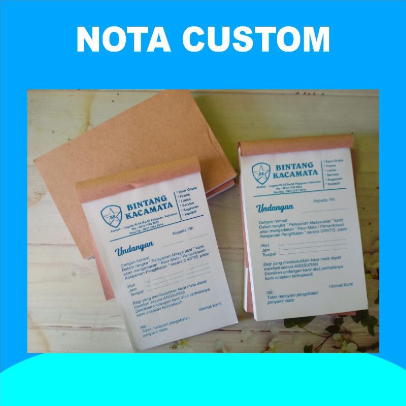 Jual CETAK NOTA CUSTOM NAMA SENDIRI, NOTA TOKO, NOTA PENJUALAN FREE ...