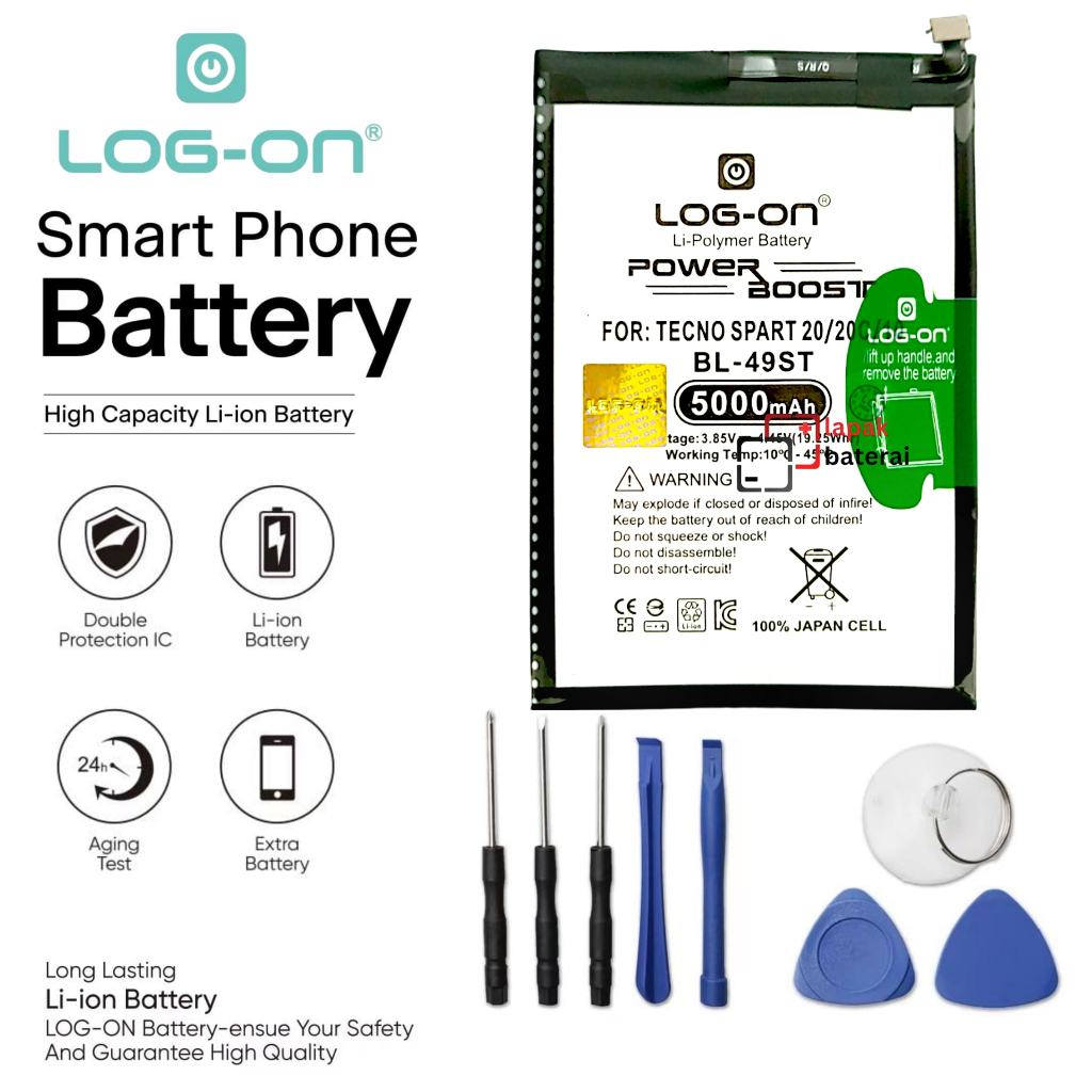 Jual Log On - BL-49ST Tecno Spark 20 / 20C / Spark 10 BL49ST Power ...