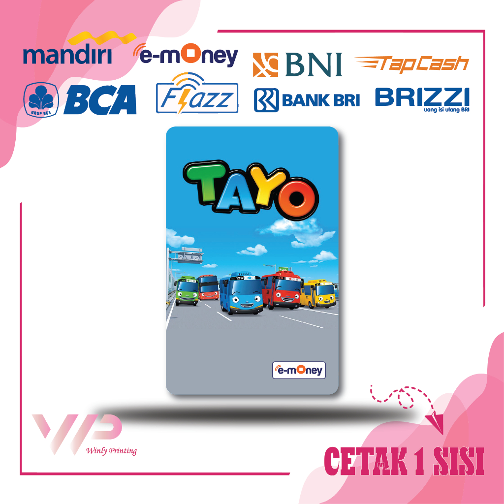 Jual KARTU EMONEY KARTUN ANIME LOGO TAYO THE LITTLE BUS KARTUN MOVIE E ...