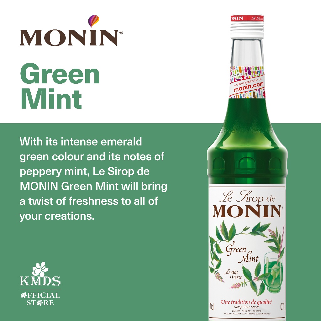 Jual MONIN Green Mint syrup 70 CL 700 ML | Shopee Indonesia