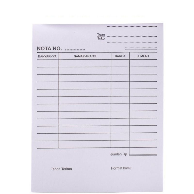 Jual NOTA ATAU KWITANSI | Shopee Indonesia
