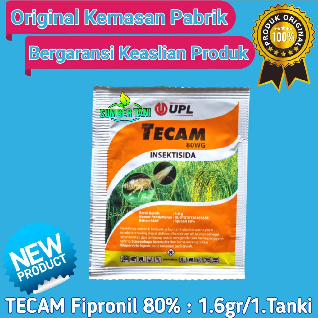 Jual INSEKTISIDA TECAM 80 WG | SASET 1,6 Gram | Fipronil 80% Regent ...