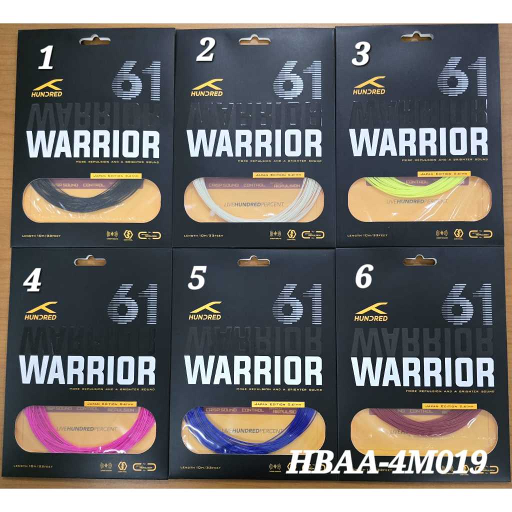 Jual String - Senar Badminton Bulutangkis Hundred / Hndrd Warrior 61 ...