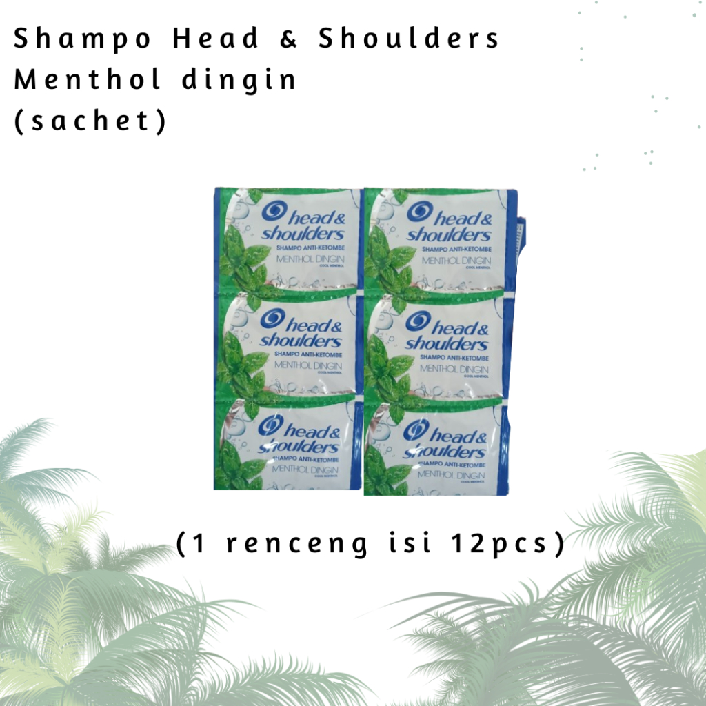 Jual SAMPO HEAD&SHOULDERS SACHET ANTI KETOMBE MENTHOL DINGIN (1 RENCENG ...