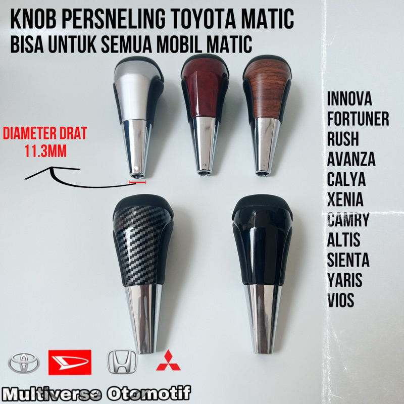 Jual Knob persneling mobil toyota Matic Innova Fortuner Rush Universal ...