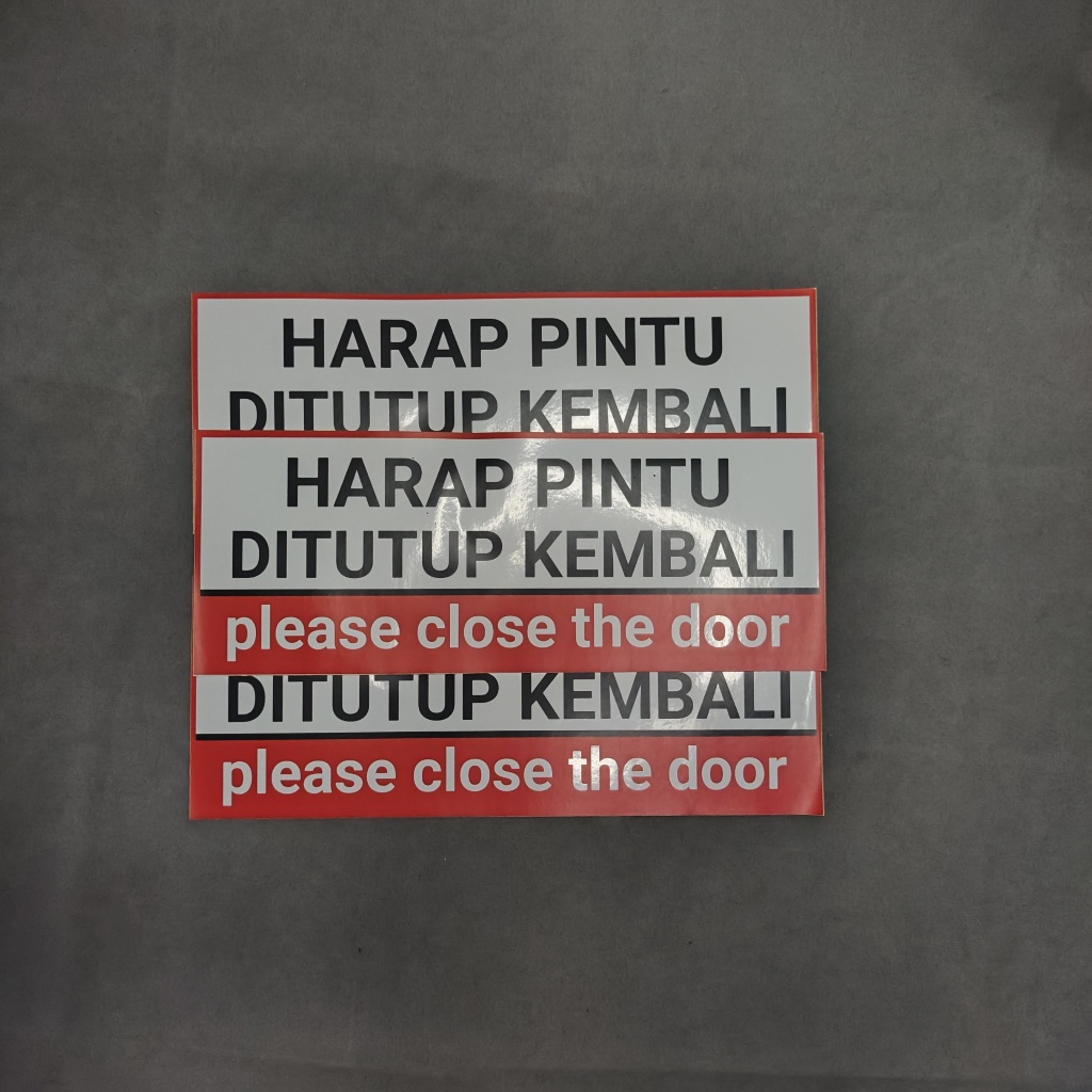Jual STIKER TANDA LABEL PINTU HARAP DITUTUP KEMBALI | Shopee Indonesia