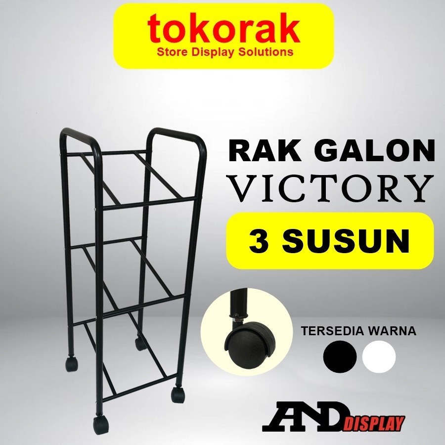 Jual RAK GALON 3 SUSUN RAK BESI DISPENSER 3 TINGKAT VICTORY GALON AIR ...