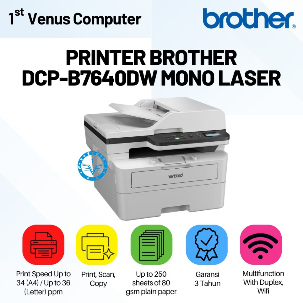 Jual Printer Brother DCP-B7640DW Mono Laser Multifunction With Duplex ...