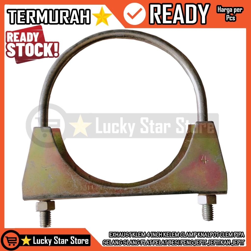 Jual CLEM PIPA SELANG KLEM KNALPOT EXHAUST 4 Inch KELEM CLAMP SLANG ...