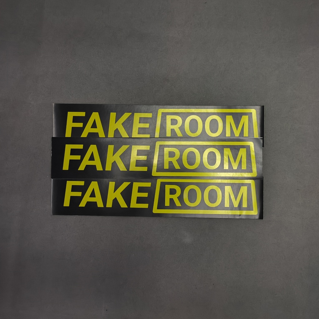 Jual STIKER TANDA LABEL UNIK FAKEROOM PLESETAN FAKETAXI | Shopee Indonesia