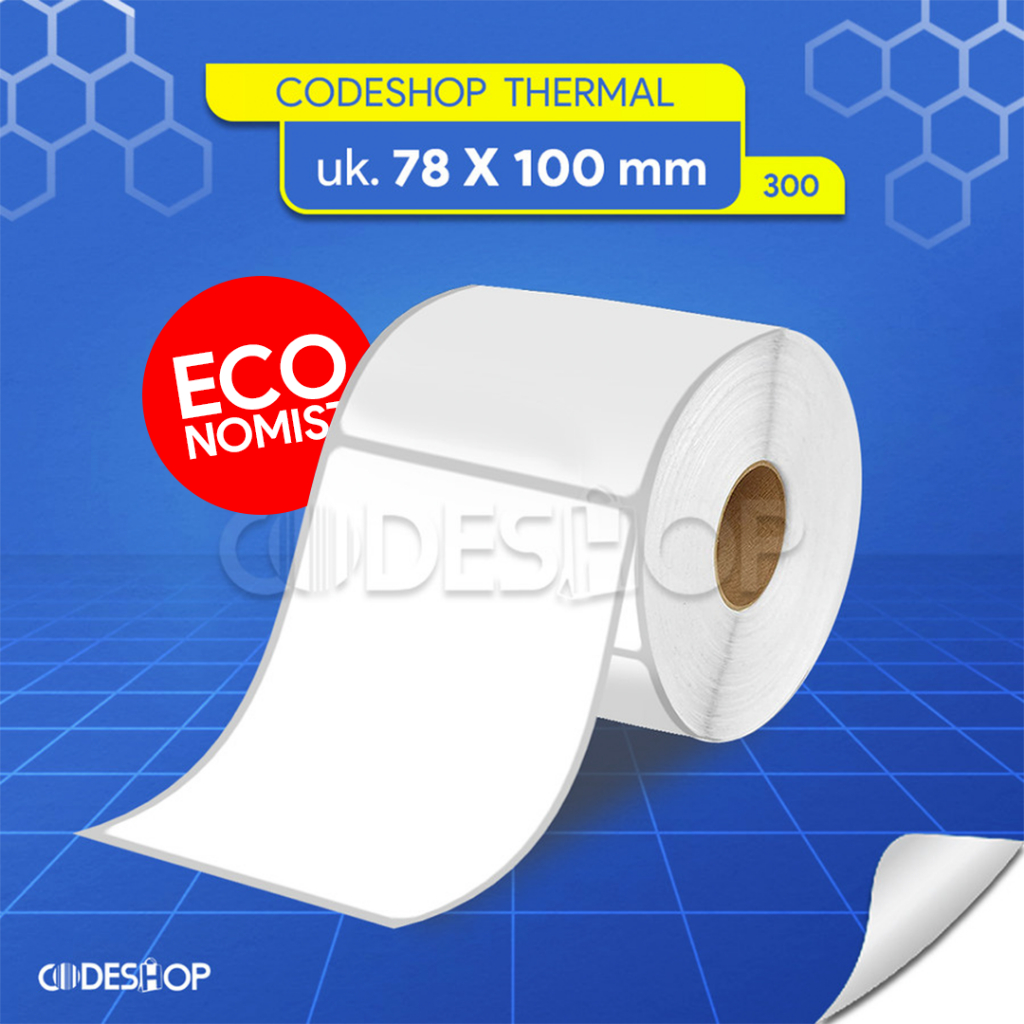 Jual Stiker Label Thermal ECO 78 x 100 mm Stiker Label Pengiriman Resi ...