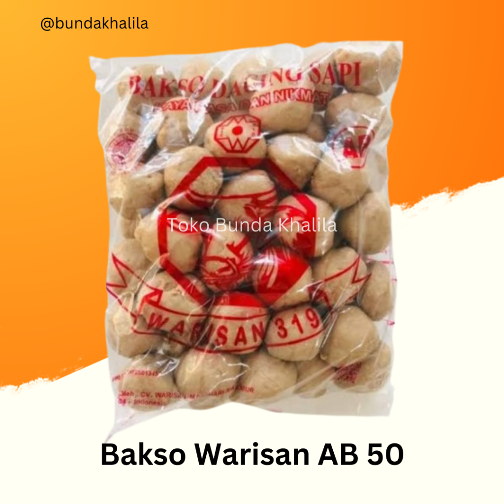 Jual [ISI 50 PCS] BAKSO WARISAN 319 AB 50 BASO DAGING SAPI 700 GRAM ISI ...