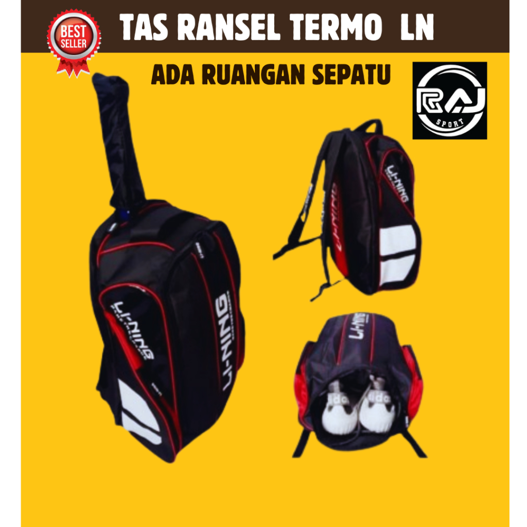 Jual Tas Raket Badminton Ransel Thermo Bulutangkis Terbaru | Shopee ...