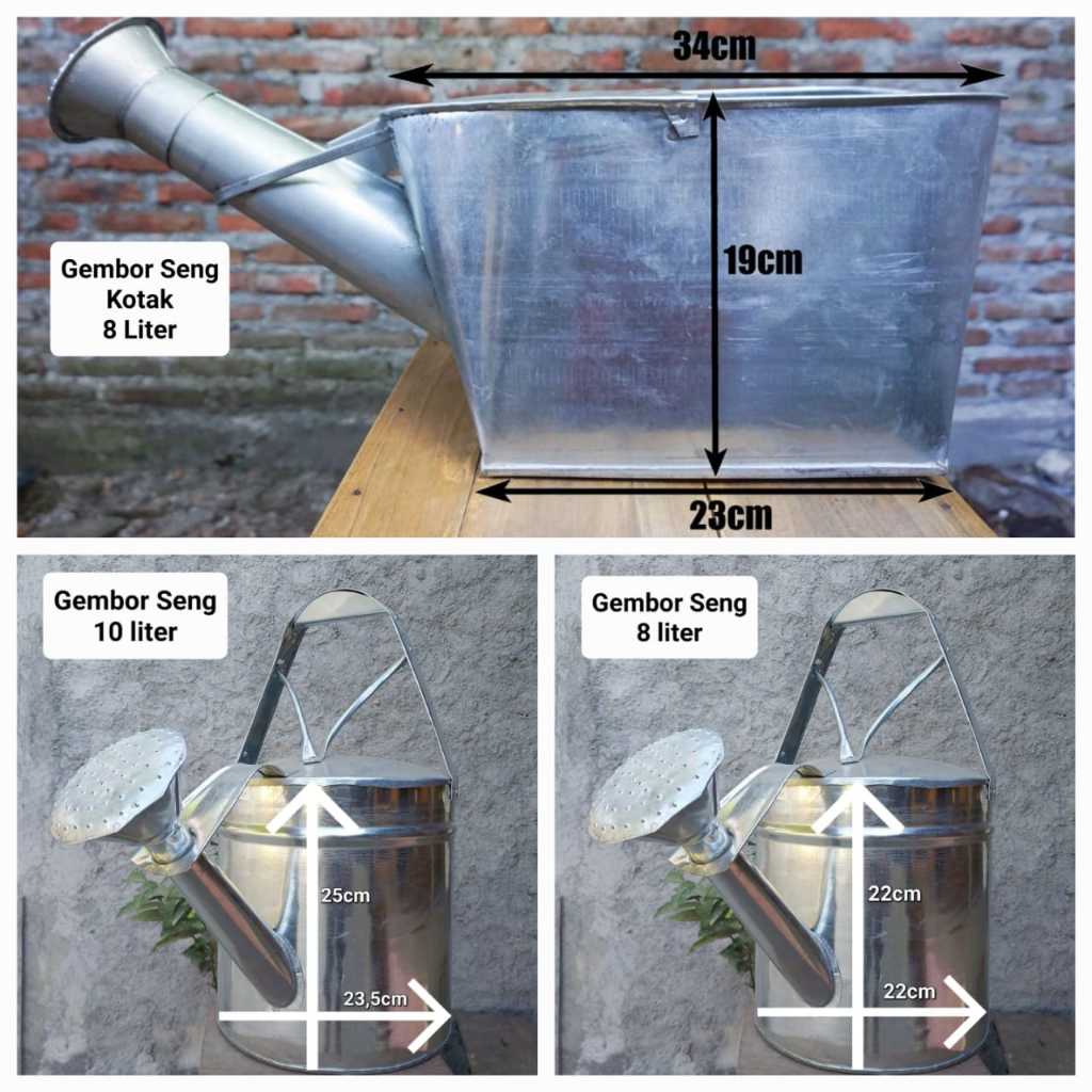 Jual Gembor Air / Siraman Tanaman/Bunga Bahan Seng Tebal | Shopee Indonesia