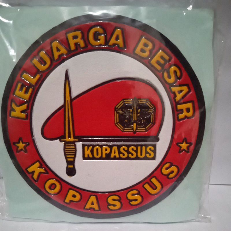 Jual Stiker Embos Logo Kopassus Baret Bulat Shopee Indonesia