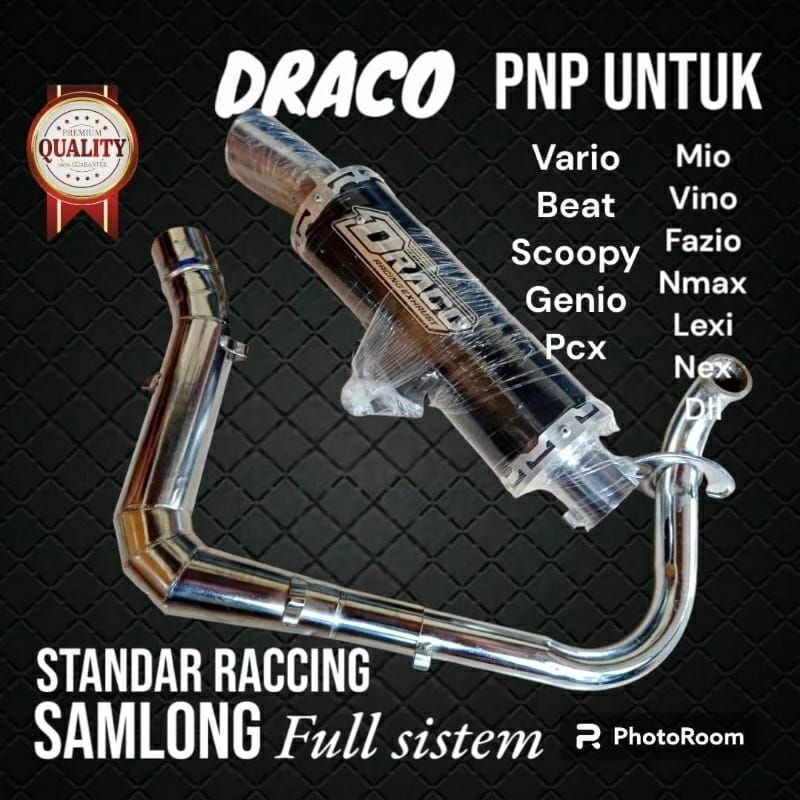 Jual Knalpot racing samlong DRACO 38 MM BEAT VARIO MIO Original series | Shopee Indonesia