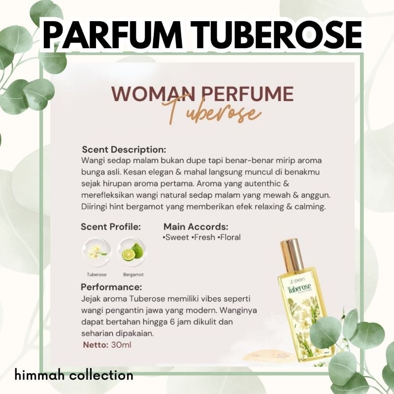 Jual parfum tuberose atau parfum sedap malam parfum satu ini mirip banget sama bunga aslinya ...