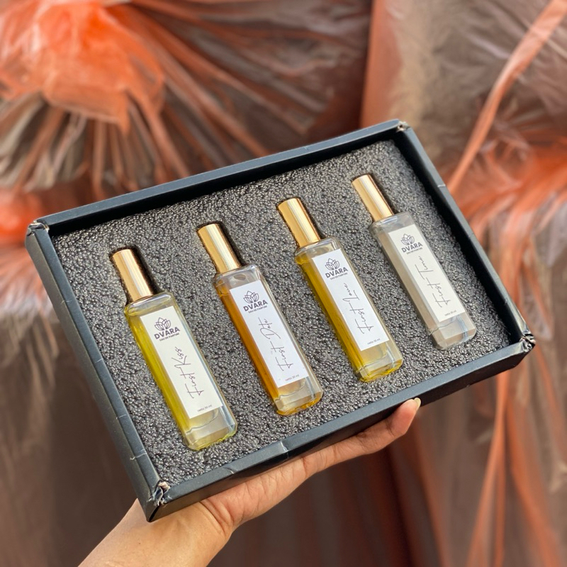 Jual Parfum viral FIRST Series by DVARA Parfum Paket Box isi 4 Botol ...