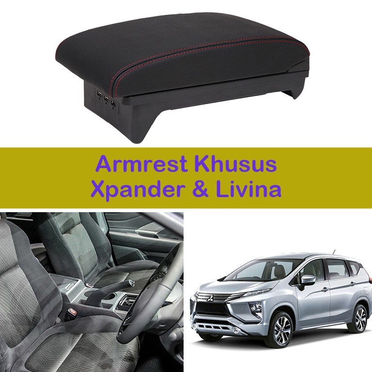 Jual ART T39J Sliding Armrest Xpander All New Livina Console Box Mobil ...