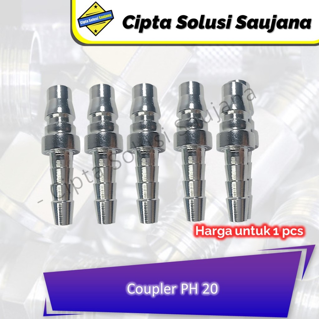 Jual PH 20 QUICK COUPLER PLUG MALE CONNECTOR KOPLER KONEKTOR SAMBUNGAN ...