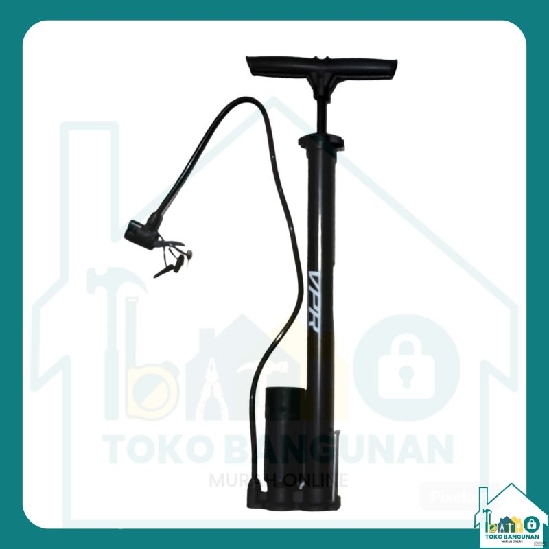 Jual Pompa Sepeda VPR Hitam + tabung + meter | Shopee Indonesia