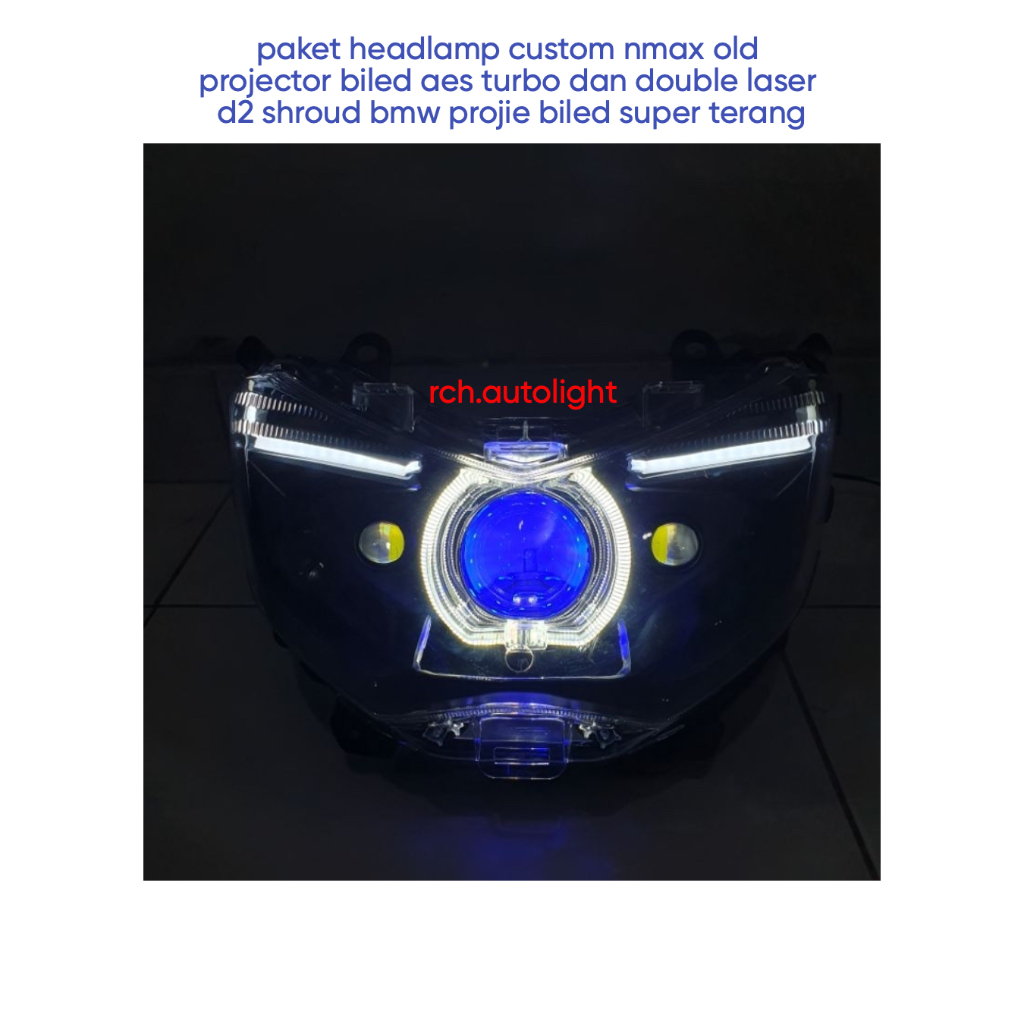 Jual paket headlamp custom nmax old projector biled aes turbo dan ...