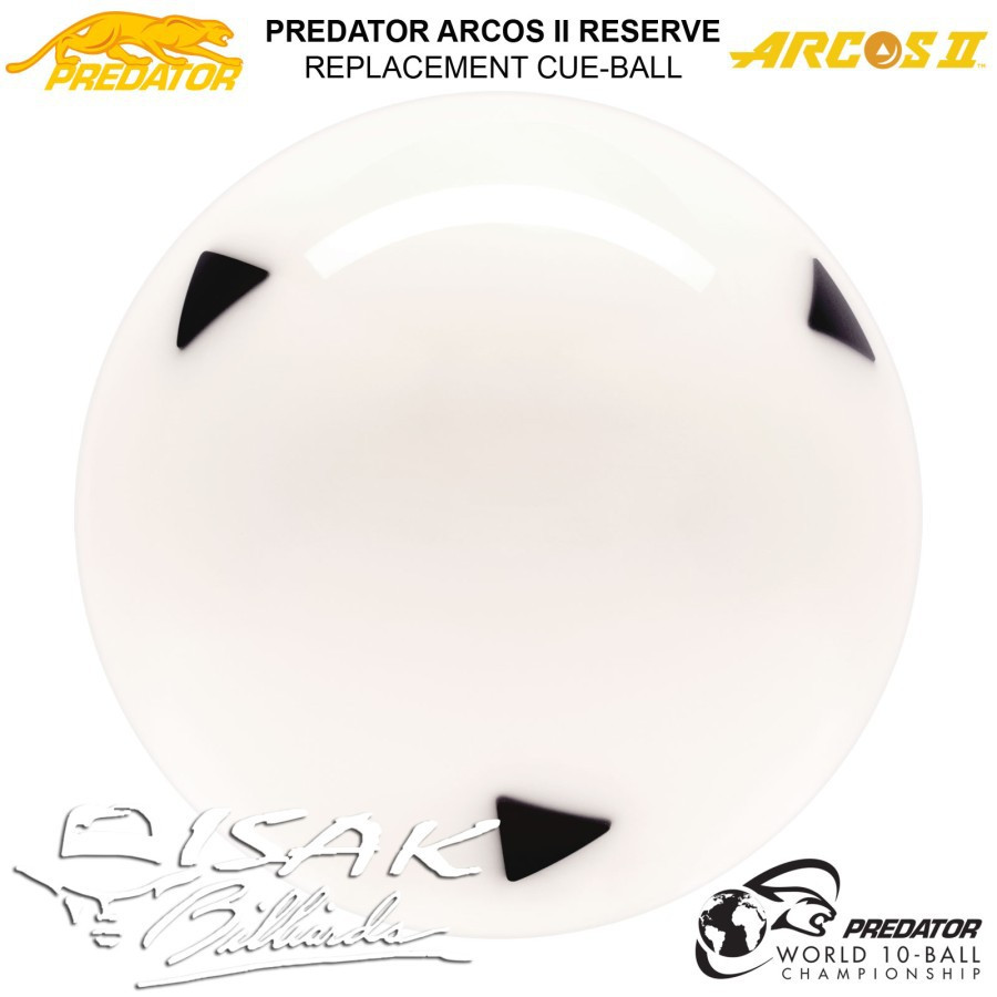 Jual Predator Arcos II Cue Ball | Bola Putih Eceran 2.1/4" Billiard ...