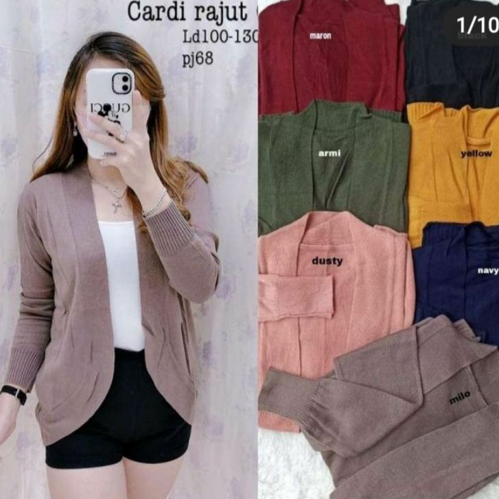 Jual Cardigan wanita Alvinna Kardy Atasan Rajut / Rajut Tebal Premium /atasan wanita Outerwear ...
