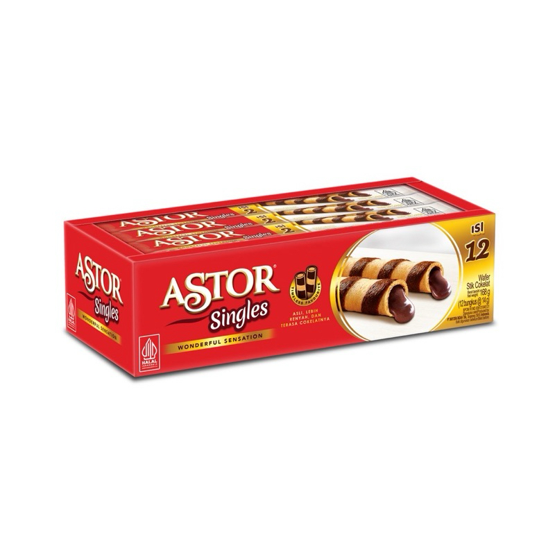 Jual Astro Singel Wafer Roll Coklat isi @12pcs | Shopee Indonesia